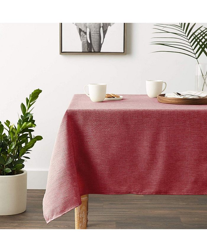 Violet Table Linens Solid Pattern Tablecloth - Macy's