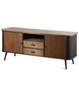StyleCraft Wood and Metal Media Center - Macy's
