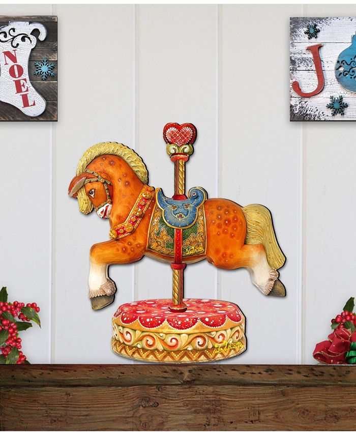 Designocracy Carousel Horse on Base Door Hanger - Macy's