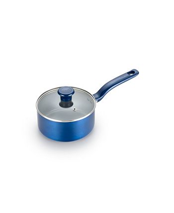 T-Fal Initiatives Ceramic 14-Pc. Cookware Set, Blue - Macy's