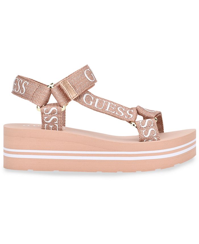 GUESS Women's Avin Logo Sport Sandals - Macy's
