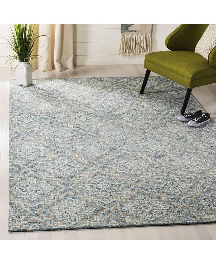 Safavieh Abstract 201 Blue and Gray 6' x 9' Area Rug - Macy's