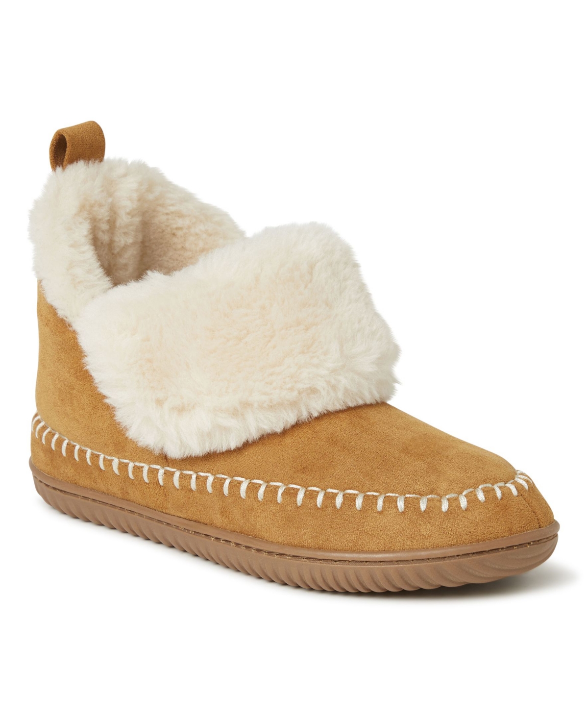 Click here for Dearfoams Womens Moritz Bootie House Slipper - Whi... prices