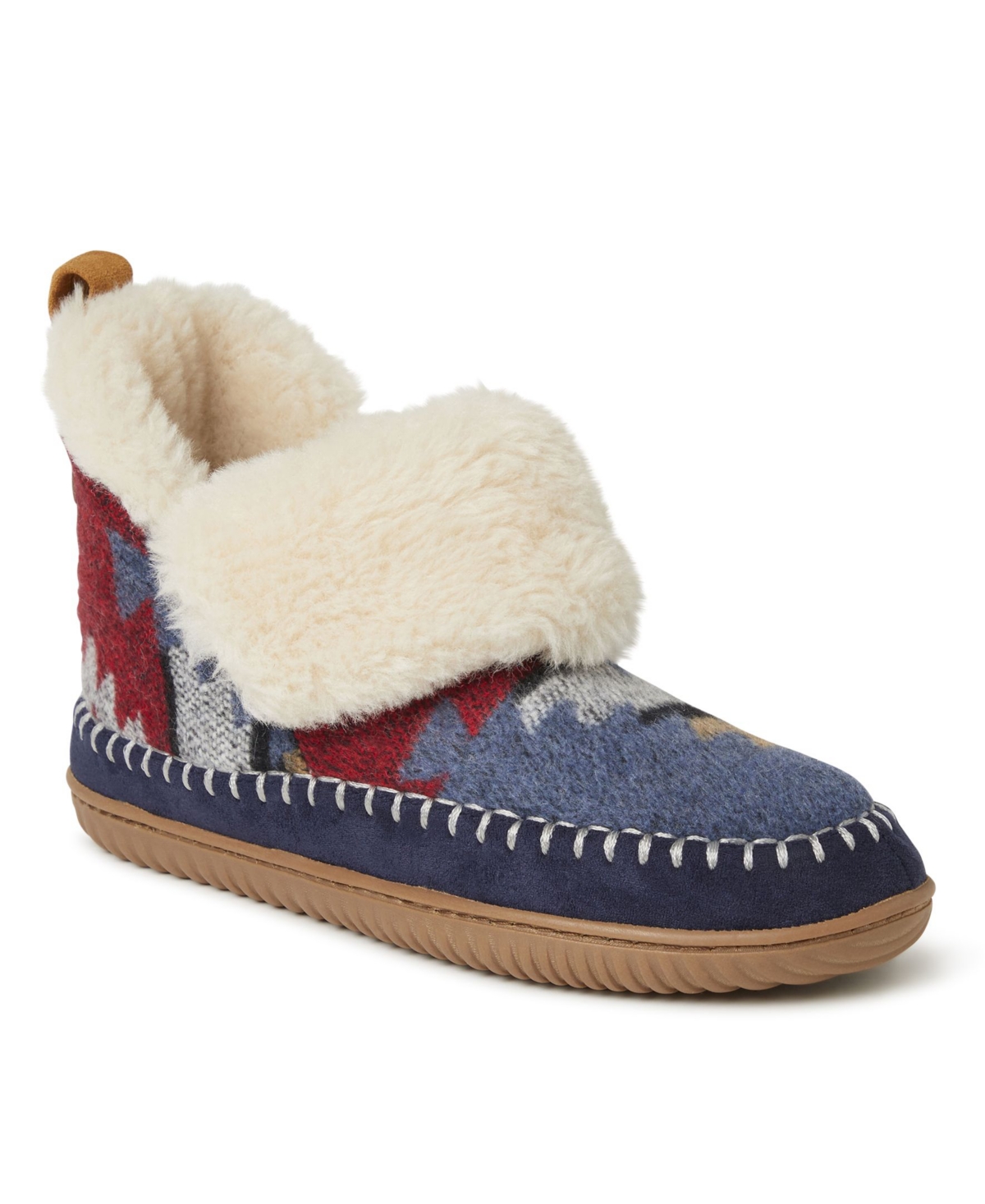 Click here for Dearfoams Womens Moritz Bootie House Slipper - Nav... prices