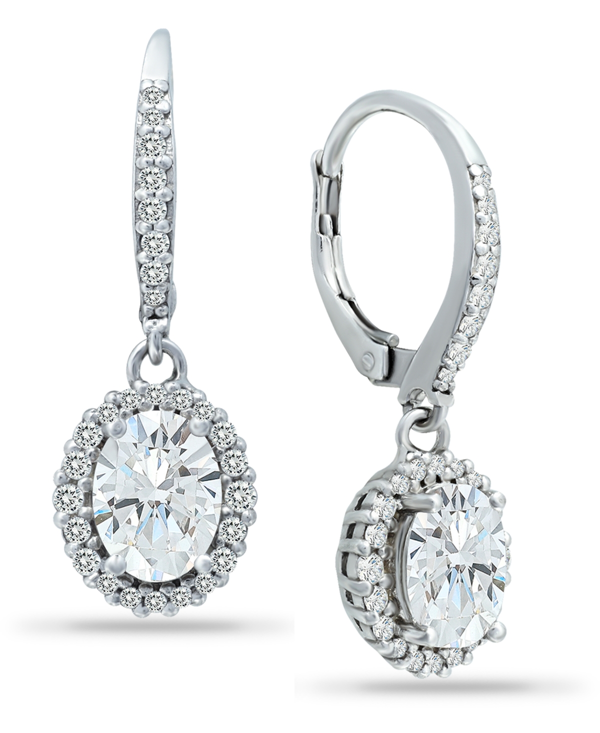 Click here for Giani Bernini Cubic Zirconia Halo Drop Earrings in... prices