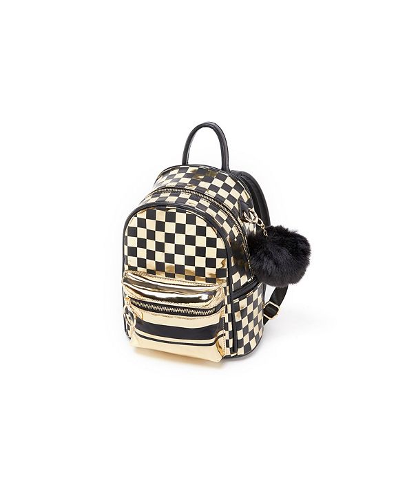 LIKE DREAMS Small Checkered Backpack & Reviews - Handbags & Accessories ...