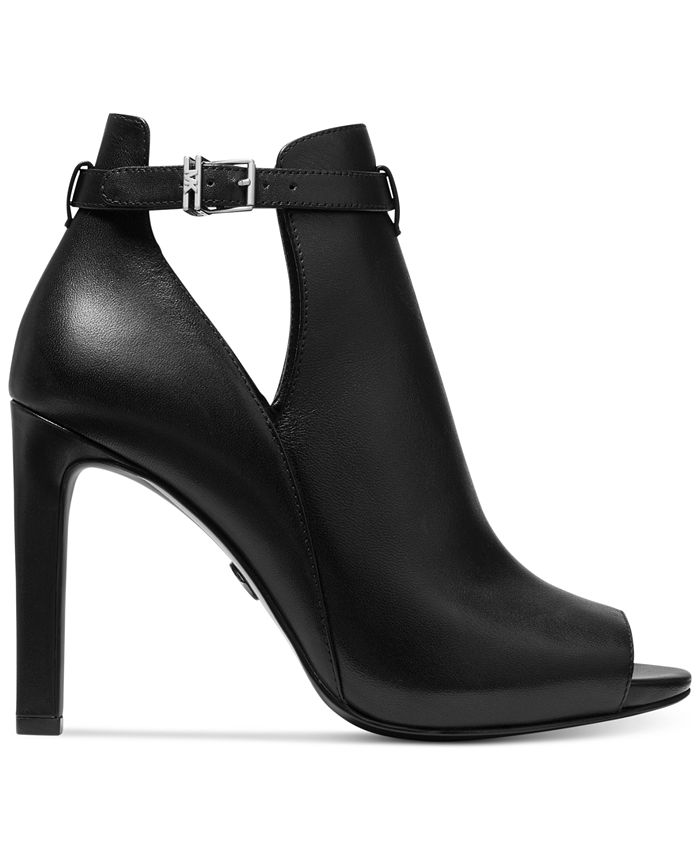 Michael Kors Women's Lawson High-Heel Buckled Open Toe Shooties - Macy's