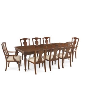 Orle Dining Furniture, 9 pc Set (Dining Table & 8 Side Chairs), Created ...