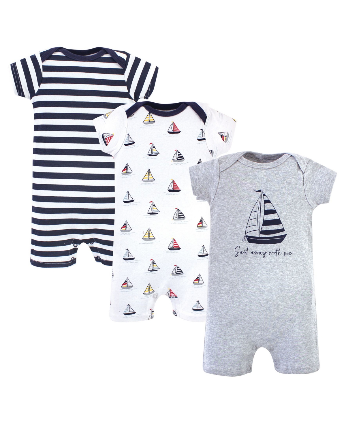 Click here for Hudson Baby Baby Boys Soft Cotton Jumpsuits - Sail... prices