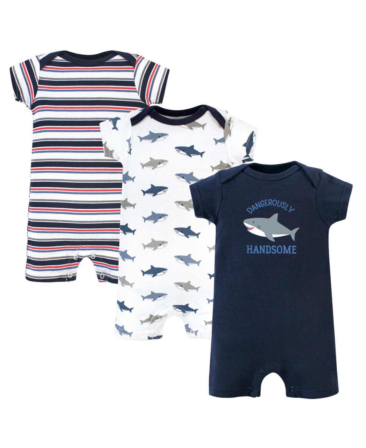 Click here for Hudson Baby Baby Boys Soft Cotton Jumpsuits - Shar... prices