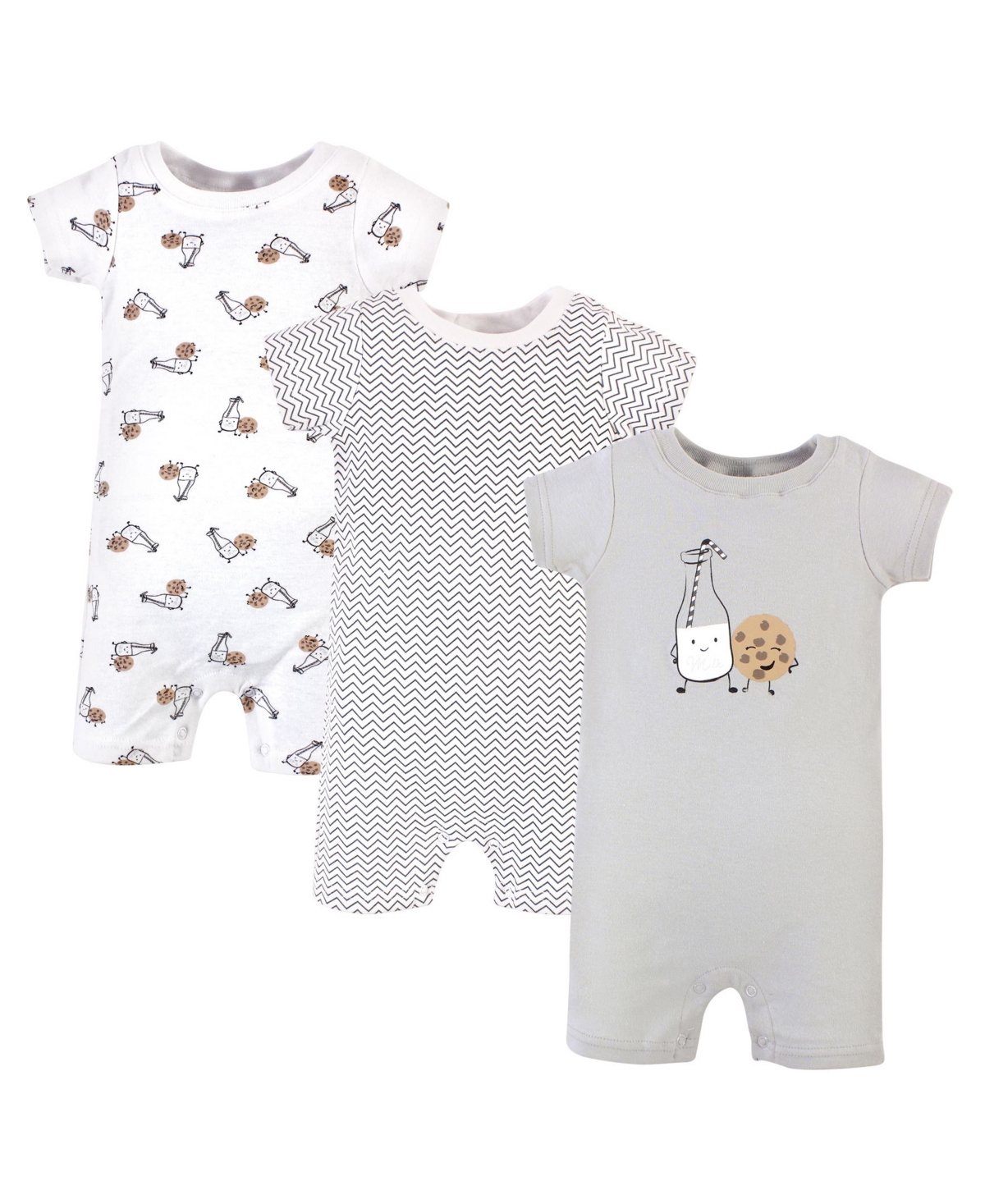 Click here for Hudson Baby Baby Boys Soft Cotton Jumpsuits - Milk... prices