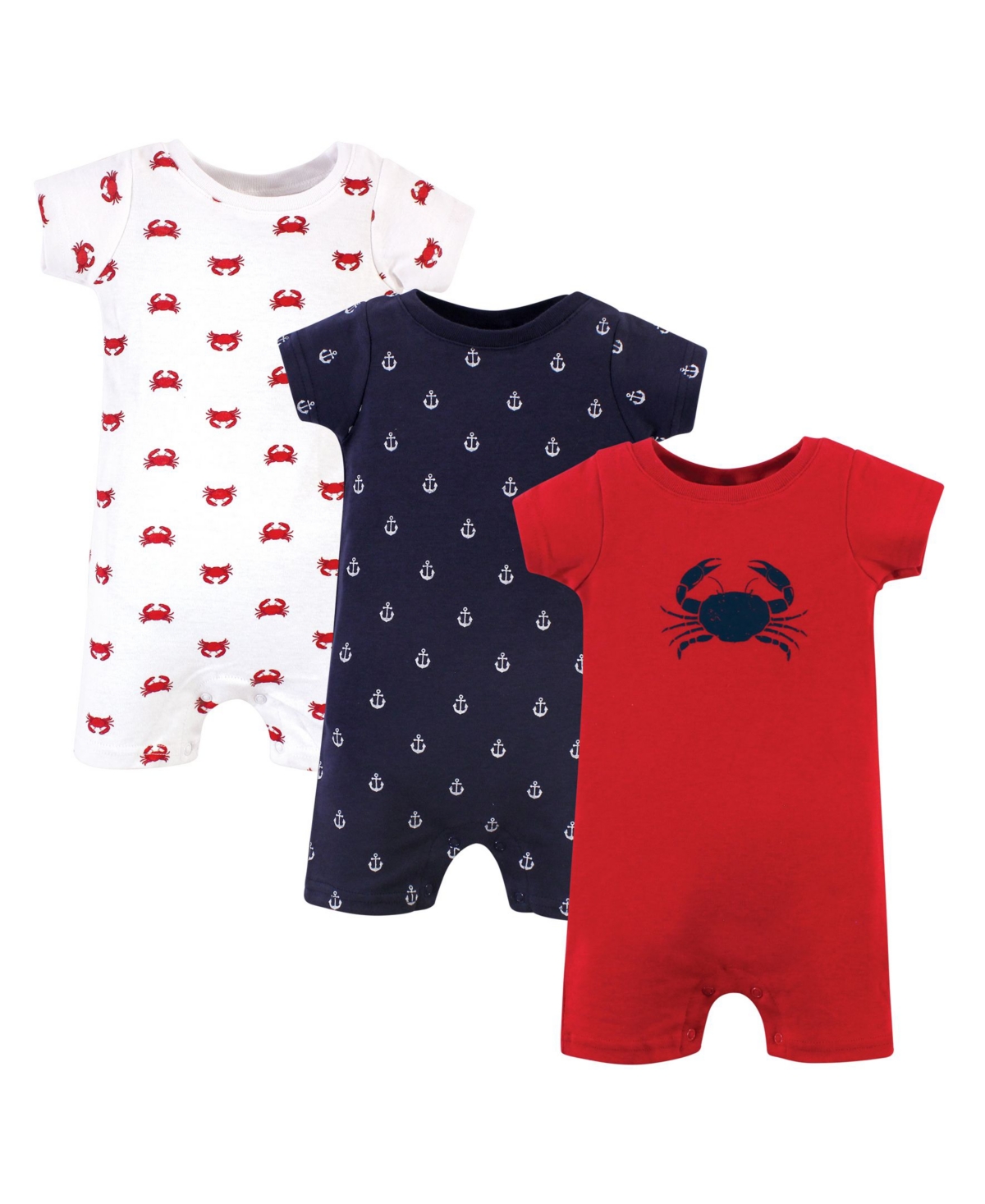 Click here for Hudson Baby Baby Boys Soft Cotton Jumpsuits - Crab prices