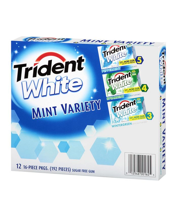 Trident White Mint Gum Variety, 12 Pack - Macy's