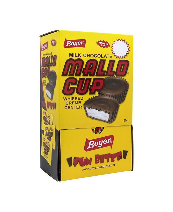 Boyer Candy Company Mallo Cup Milk Chocolate Box, 5 oz, 60 Count ...