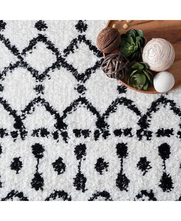 nuLoom Barbara GROC01E Ivory 3' x 5' Area Rug - Macy's