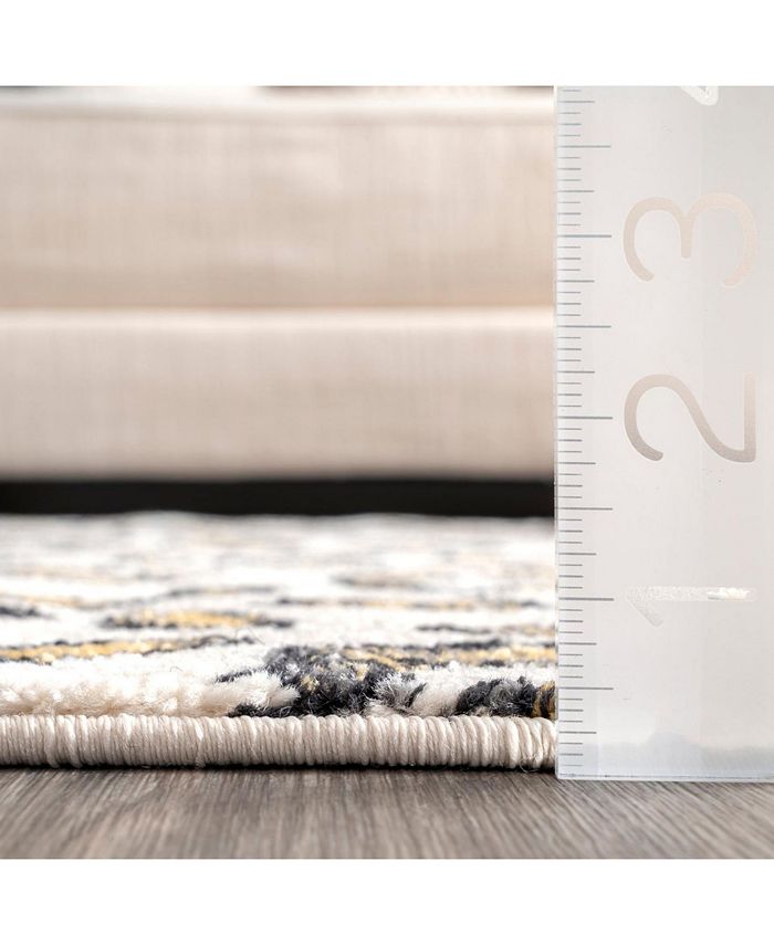 nuLoom Leopard RZBD61B Beige 8' x 10' Area Rug - Macy's