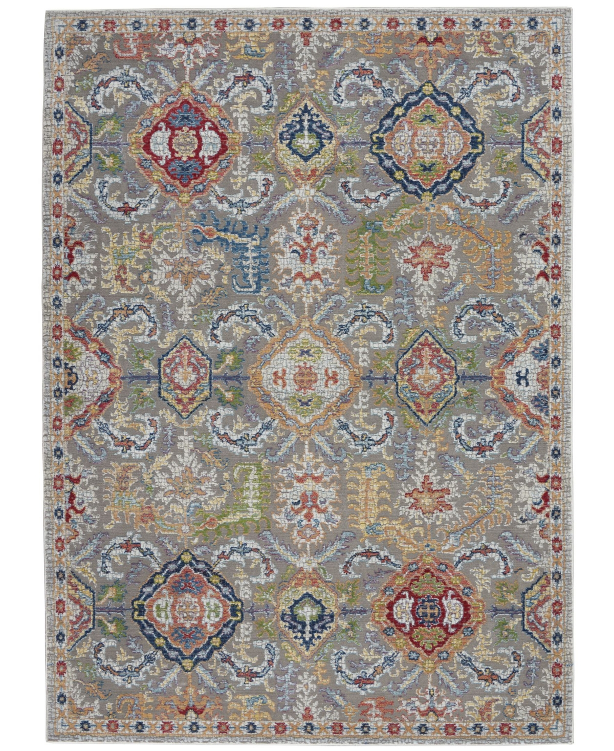 Click here for Nourison Home Ankara Global ANR12 Gray and Multi 7... prices