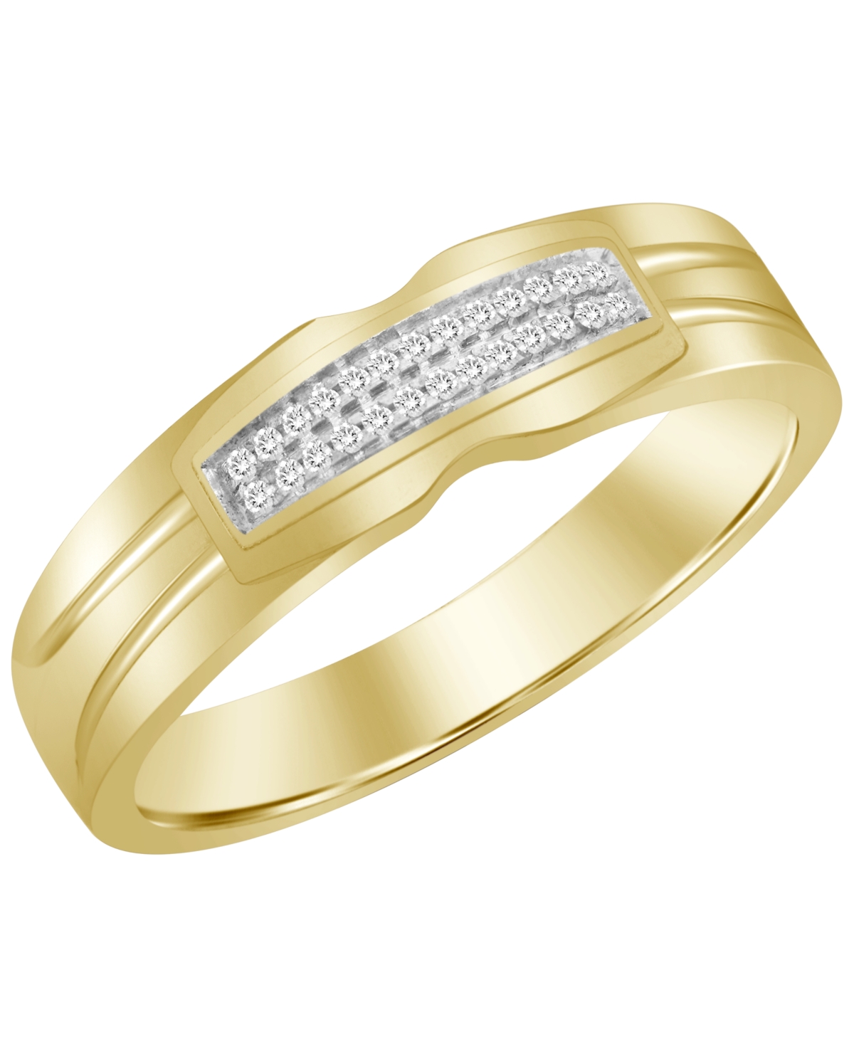 Click here for Mens Diamond Accent Band in 10K Yellow Gold - Yell... prices