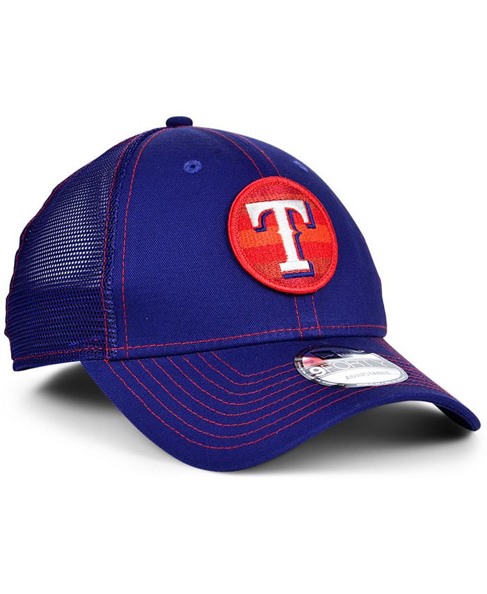New Era Texas Rangers Logo Fill Trucker 9FORTY Cap - Macy's