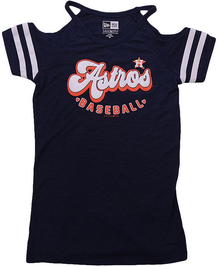 New Era Girls Houston Astros Cold-Shoulder Top - Macy's