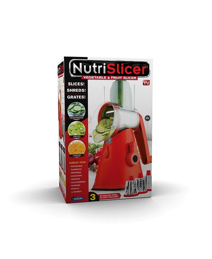 Nutri Slicer NutriSlicer 3-in-1 Spinning/Rotating Mandoline and ...