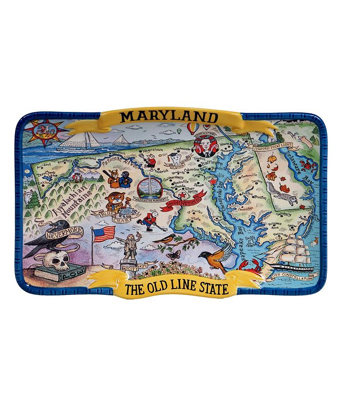 Certified International Maryland Souvenir Rectangular Platter - Macy's
