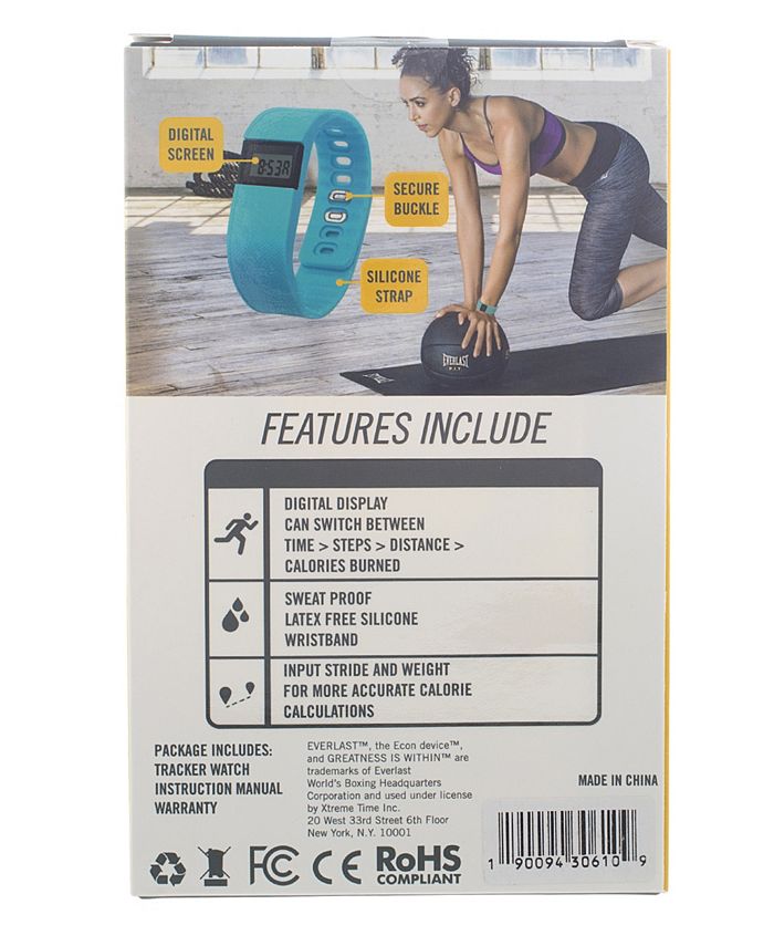 Everlast TR26 Digital Activity-Tracking Pedometer Watch - Macy's