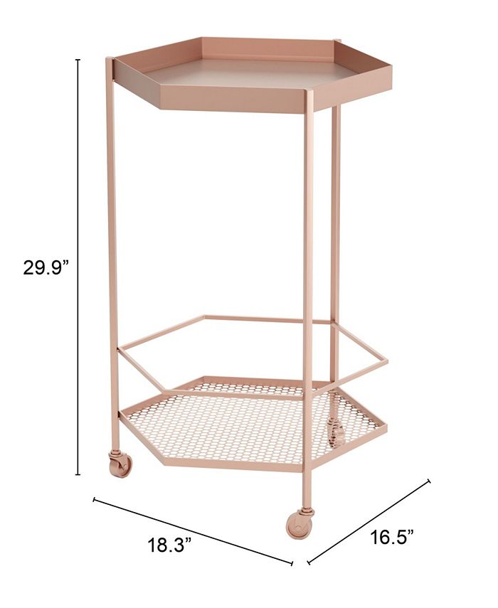 Zuo Hex Bar Cart - Macy's