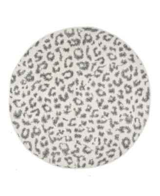 nuLoom Leopard 4' x 4' Round Area Rug - Macy's