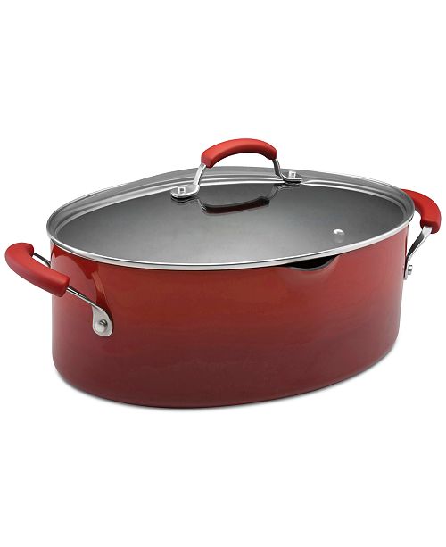 Rachael Ray Hard Enamel 8 Qt. Covered Pasta Pot & Reviews - Cookware ...