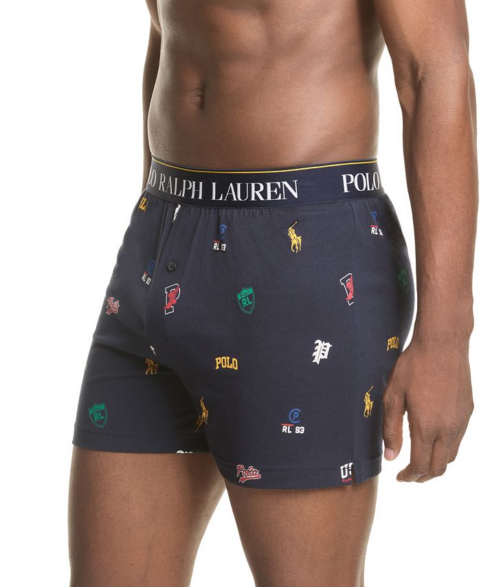 Polo Ralph Lauren Men's Signature-Print Knit Boxers - Macy's