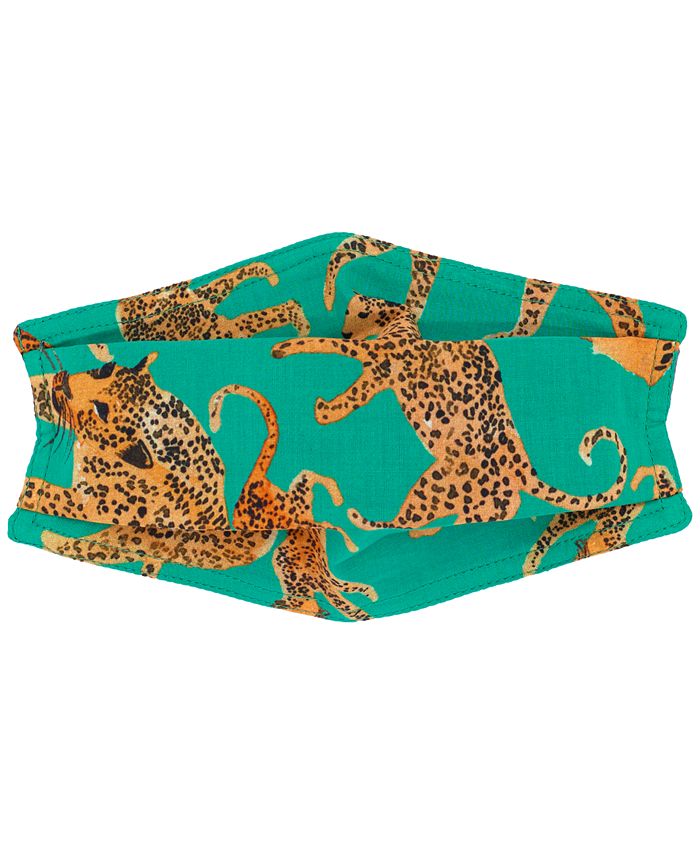 Echo 2-Pc. Cotton Solid & Prowling Ocelot-Print Mask Set - Macy's