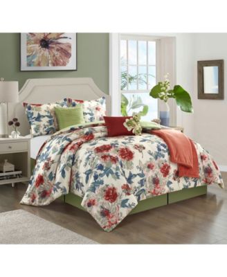 Nanshing America Elizabeth 7 Piece Comforter Set, Queen - Macy's