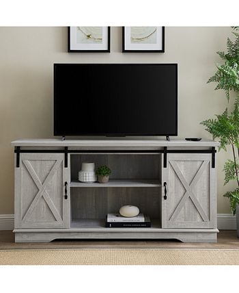 Walker Edison 58" Modern Farmhouse Wood TV Stand - Macy's