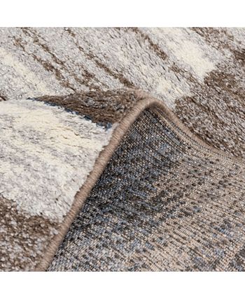 Portland Textiles Urban Exposure Quiti Gray 5' x 7'6" Area Rug - Macy's