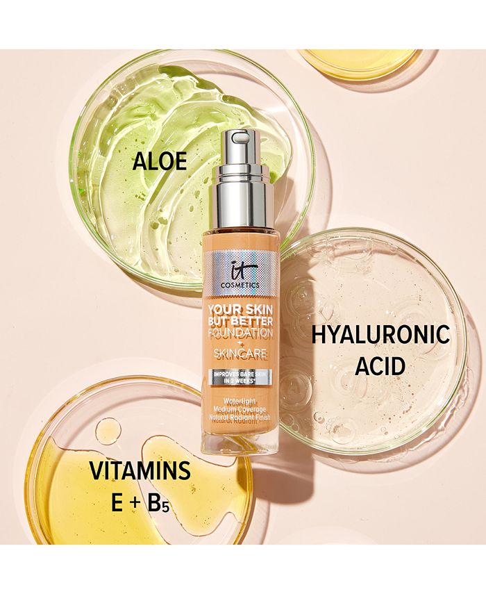 IT Cosmetics Your Skin But Better Foundation + Skincare, 1 oz. - Macy's