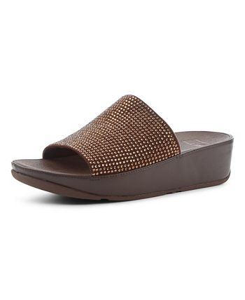 FitFlop Women's Ginny Glitz Pool-Slide - Macy's