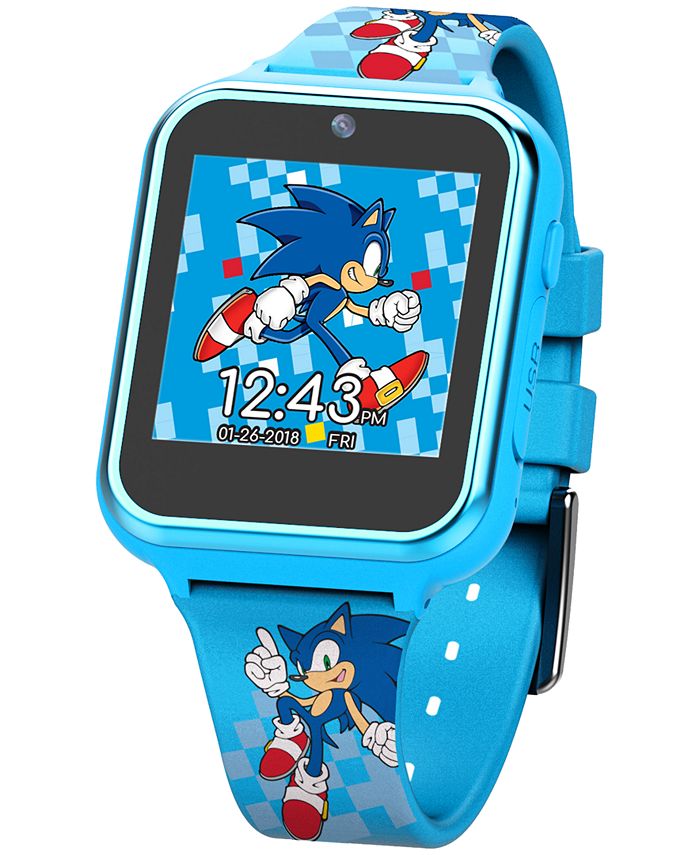 Accutime Kid's Sonic Blue Silicone Strap Smart Watch 46x41mm - Macy's