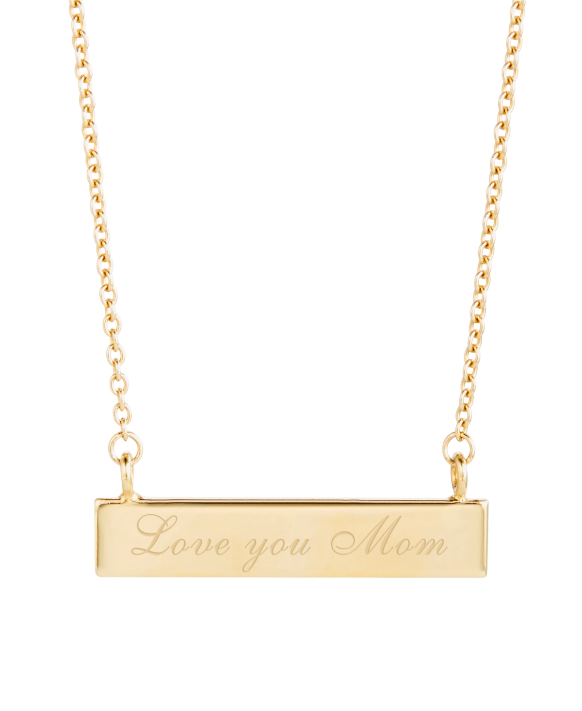 Click here for brook & york 14K Gold Plated Love You Mom Bar Neck... prices