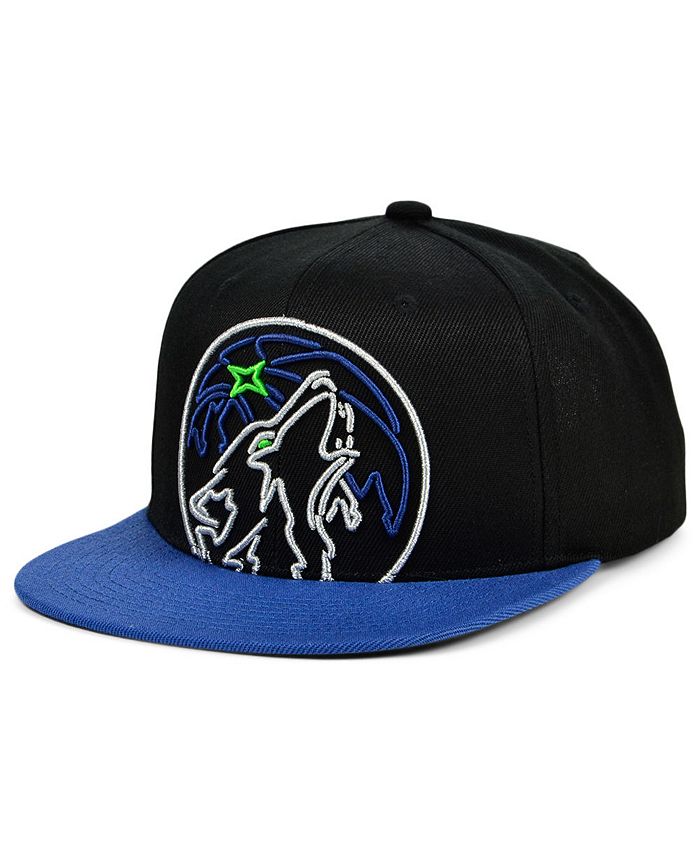 Mitchell & Ness Minnesota Timberwolves Neon Crop XL Snapback Cap - Macy's