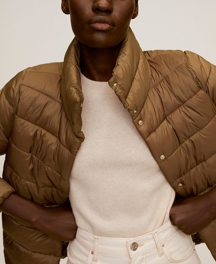MANGO Quilted Jacket - Macy's