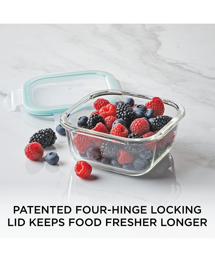Lock n Lock Purely Better™ Glass 8-Pc. Square 17-Oz. Food Storage ...