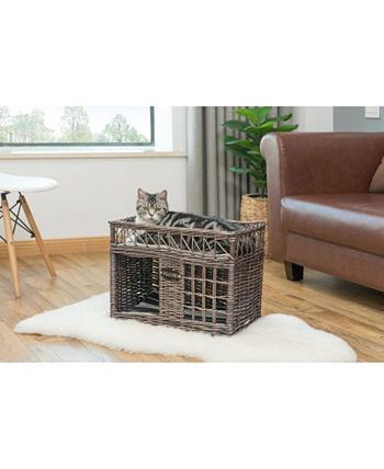 PawsMark Cat or Dog 2-Level Pet House with Cushion - Macy's