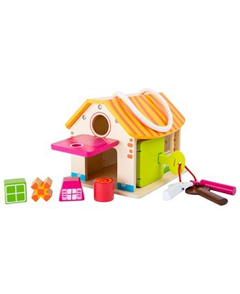 Legler USA Small Foot Wooden Toys Wood Shed with Keys Motor Skills ...
