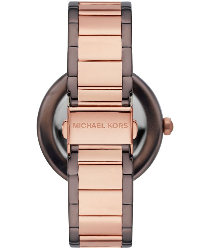 Michael Kors Women's Parker Two-Tone Stainless Steel Bracelet Watch ...