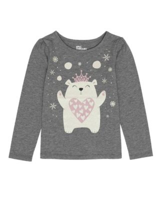 Epic Threads Little Girls Long Sleeve Graphic Tee - Macy's