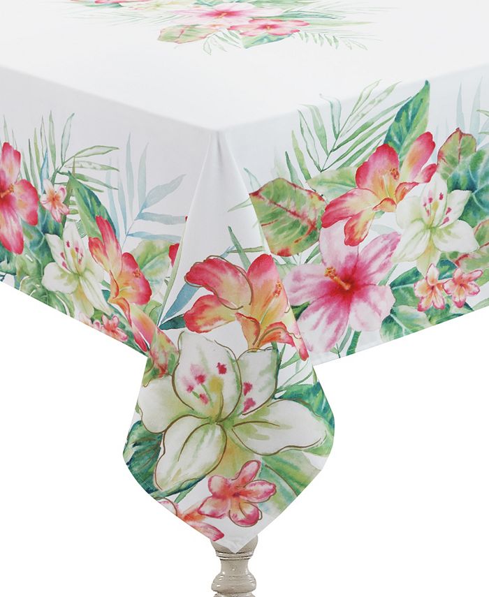 Laural Home Tropical Island 70x144 Tablecloth - Macy's