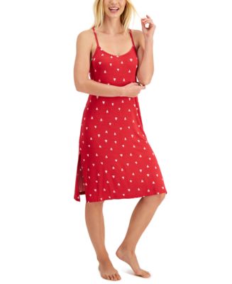 Jenni Printed Long Chemise Nightgown, Created for Macy's - Macy's