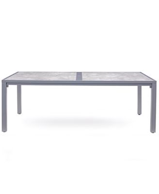 CLOSEOUT! Taft Aluminum 84" x 42" Rectangle Outdoor Dining Table ...