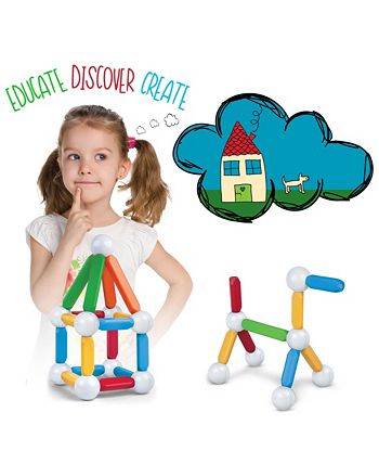 Discovery Kids Toy Magnetic Building Blocks 51pcs- STEM - Macy's